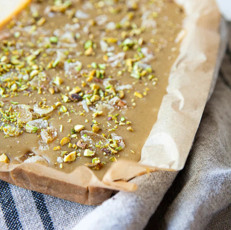 Ginger & pistachio slice – Arctic Kitchen NZ